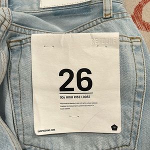 Re/Done | Jeans | Nwt Redone 9s High Rise Loose Size 26 | Poshmark